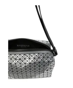 Issey Miyake Geometric-patterned Shoulder Bag - Grey