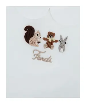 Fendi Embroidered-detail T-shirt
