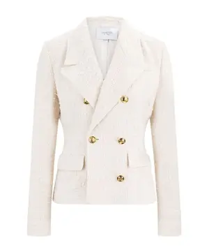 Giambattista Valli Double-breasted Bouclé Tweed Blazer - No