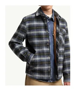 Moncler Check Wool Shirt Jacket