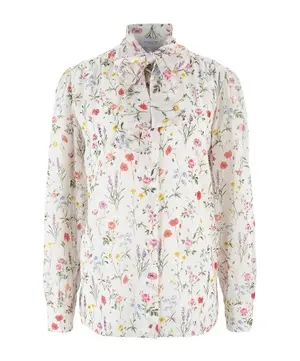 Giambattista Valli Floral Silk Blouse - No