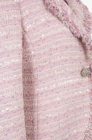 Giambattista Valli Cinched-waist Tweed Blazer