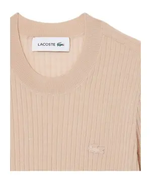 Lacoste Logo Patch Ribbed T-shirt