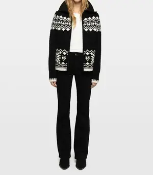 Zadig&Voltaire Knitted Zip-up Jacket