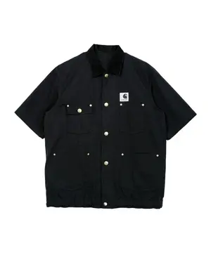 Sacai X Carhartt Wip Duck Shirt - Black