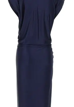 Rabanne Draped Pierced Midi Dress