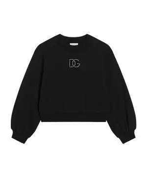 Dolce & Gabbana Logo-rhinestone Sweatshirt - Black