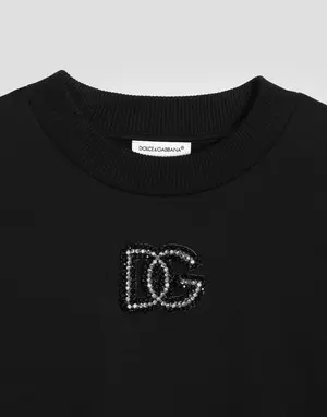 Dolce & Gabbana Logo-rhinestone Sweatshirt