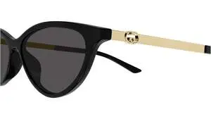 Gucci Cat-eye Frame Sunglasses - Black/gray