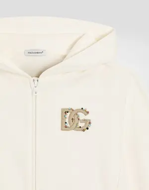 Dolce & Gabbana Logo-embroidered Zip Hoodie