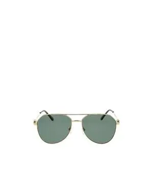 Cartier Aviator Frame Sunglasses - Green