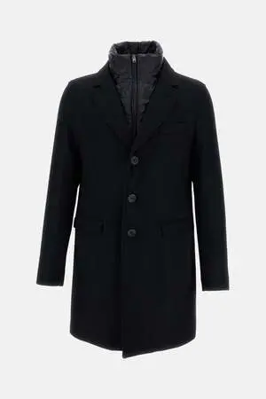 Herno Coat With Removable Bib - Multicolor