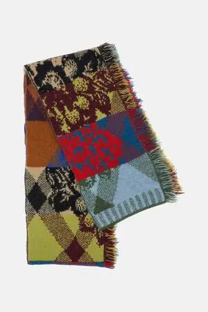 Dries Van Noten Patchwork Wool-blend Scarf - Multicolor
