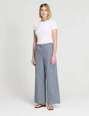 FINERY LONDON Dixie Regular Length Wide Leg Trouser