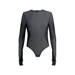 AUDREY VALLENS Mesh Bodysuit - Black