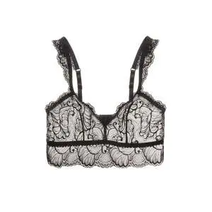 BRAELLE INTIMATES Soft V-neck Bralette - Black