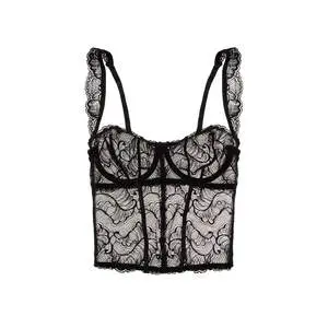 BRAELLE INTIMATES Balconette Bra Basque - Black