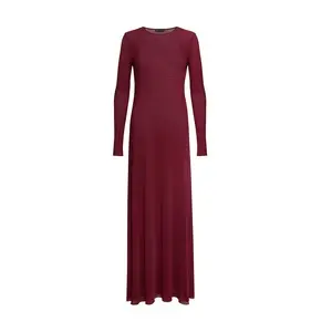 AUDREY VALLENS Mesh Maxi Dress - Red