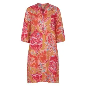 NOLOGO-CHIC Hippy Paisley Tunic Dress Summer - Red