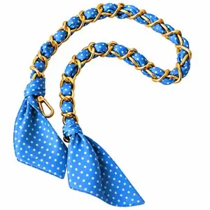 LILLY LOVES Scarf Dotty Danny Metal Strap - Blue