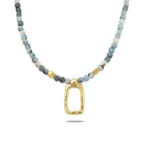 COLLECTION 1304 Azure Window Necklace - Blue