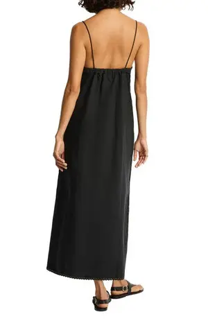 SEA LEVEL Lace Detail Midi Cover-up Dress