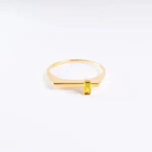 SARAS FINE JEWELLERY Zarshid Baguette Ring
