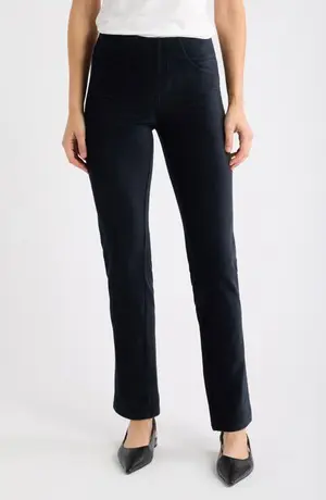 Hue Classic Corduroy Pull-on Pants - Black