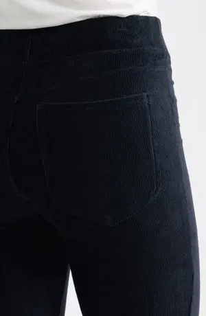 Hue Classic Corduroy Pull-on Pants - Black