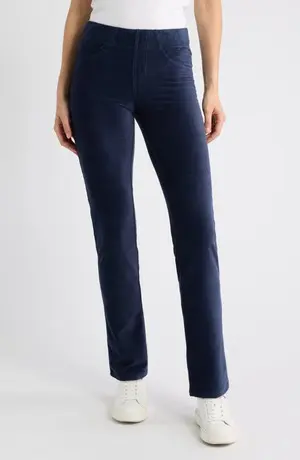 Hue Classic Corduroy Pull-on Pants Navy