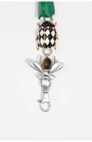 Bimba Y Lola Bracelet With Enamel Beetles And Silver Bee