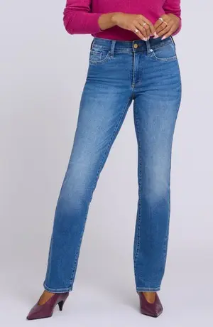 NYDJ Marilyn Straight Leg Jeans - Bluebells