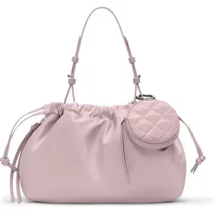 Mz Wallace Small Waverly Leather-trimmed Shoulder Bag - Quail