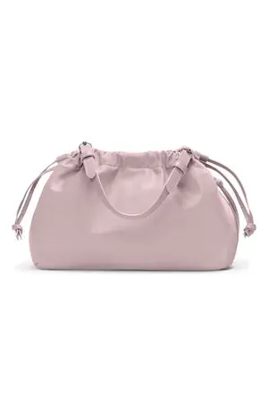 Mz Wallace Small Waverly Leather-trimmed Shoulder Bag - Quail