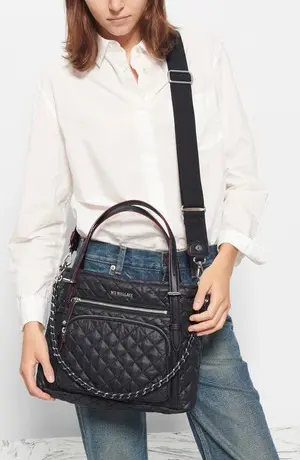 Mz Wallace Crosby Everywhere Nylon Tote - Black