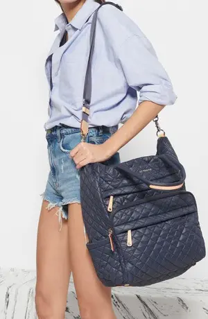 Mz Wallace Metro Utility Backpack - Navy