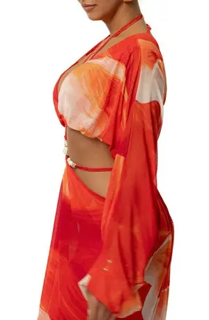 JLUXLABEL Selene Draped Crop Top