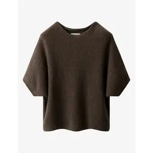 THE WHITE COMPANY Relaxed-fit Knitted Cotton-blend T-shirt - Milk Choco