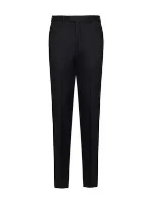 Zegna Black Techmerino Wash&go Trousers - Multicolor
