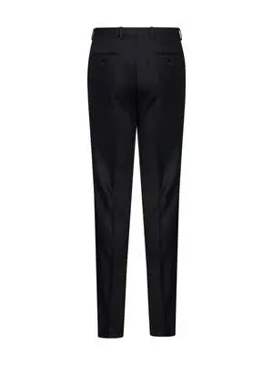 Zegna Black Techmerino Wash&go Trousers - Multicolor