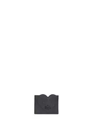 VIVIENNE WESTWOOD Black Heart-shape Orb Card Holder