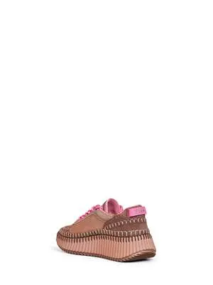 Chloé Darkness Brown Nama Sneakers - Multicolor