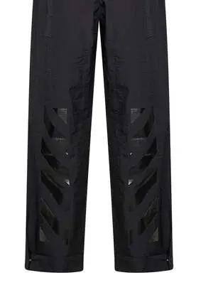Off-White Black Nylon Glossy Arrow Trackpants - Multicolor