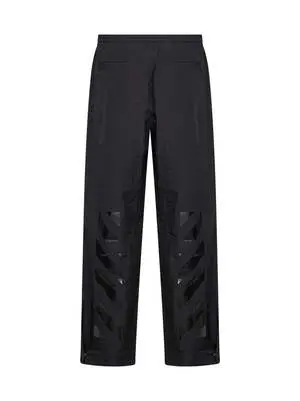 Off-White Black Nylon Glossy Arrow Trackpants - Multicolor