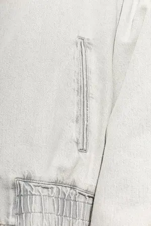 JIL SANDER Insulated Denim Jacket With Stand Collar