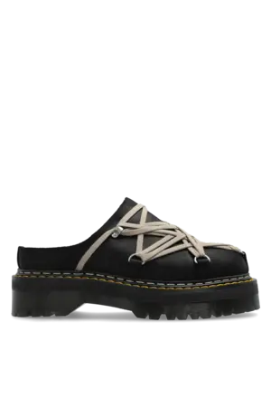 Rick Owens X Dr Martens Quad Megalace Platform Mules
