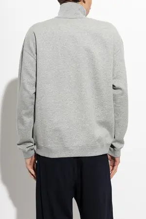 JIL SANDER High Neck Sweatshirt In Light Gray By
