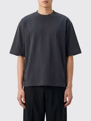 Jacquemus Relaxed Fit Cotton T-shirt With Dropped Shoulders - Black