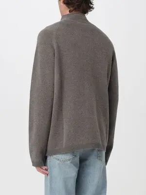 Our Legacy Wool High Neck Cardigan With Front Zip Closure - Beige