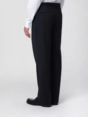 LARDINI Straight-leg Tailored Trousers In Pure Virgin Wool
